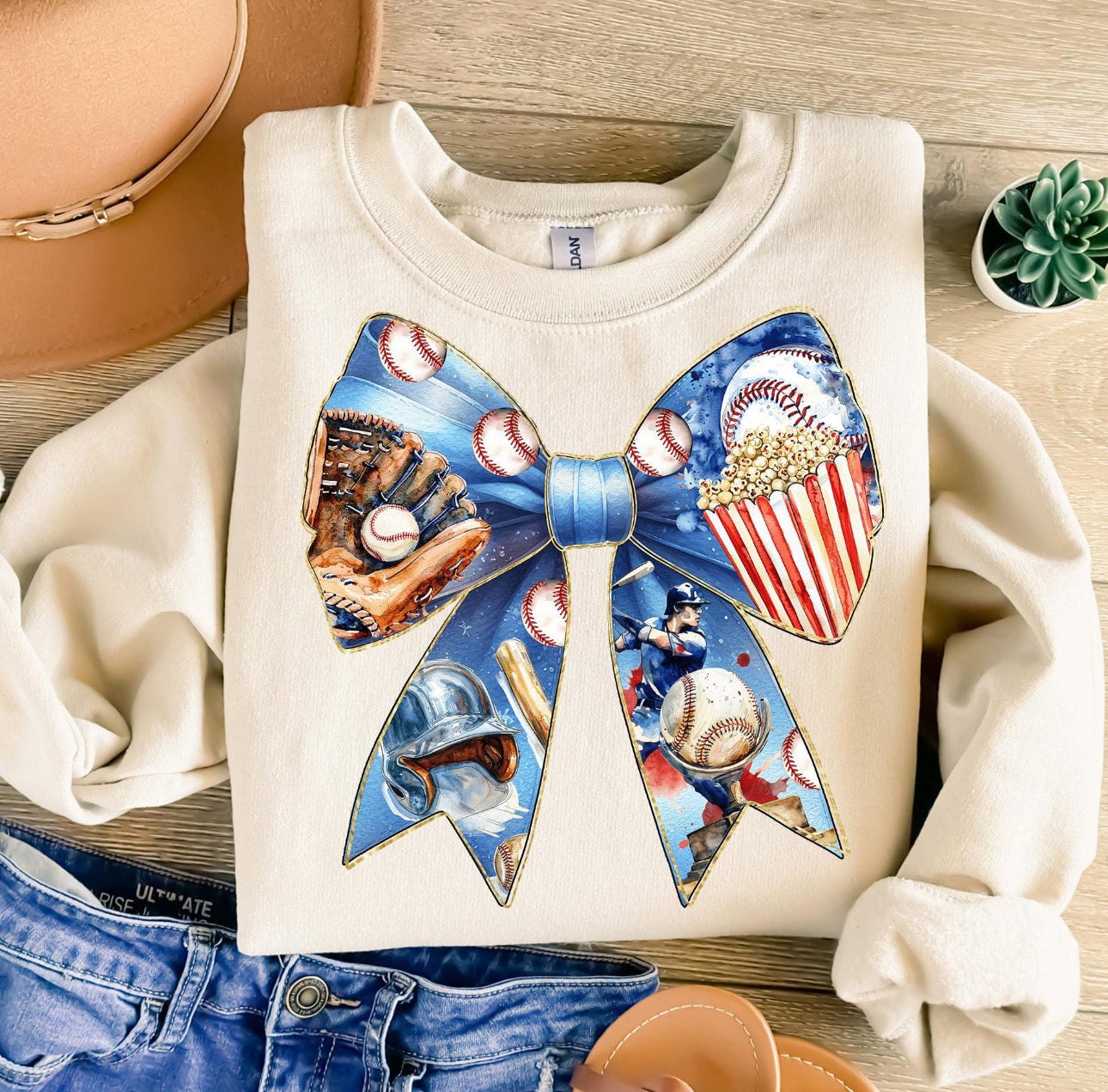 Baseball - Coquette Bow T-Shirt | Custom Creations by Sonya