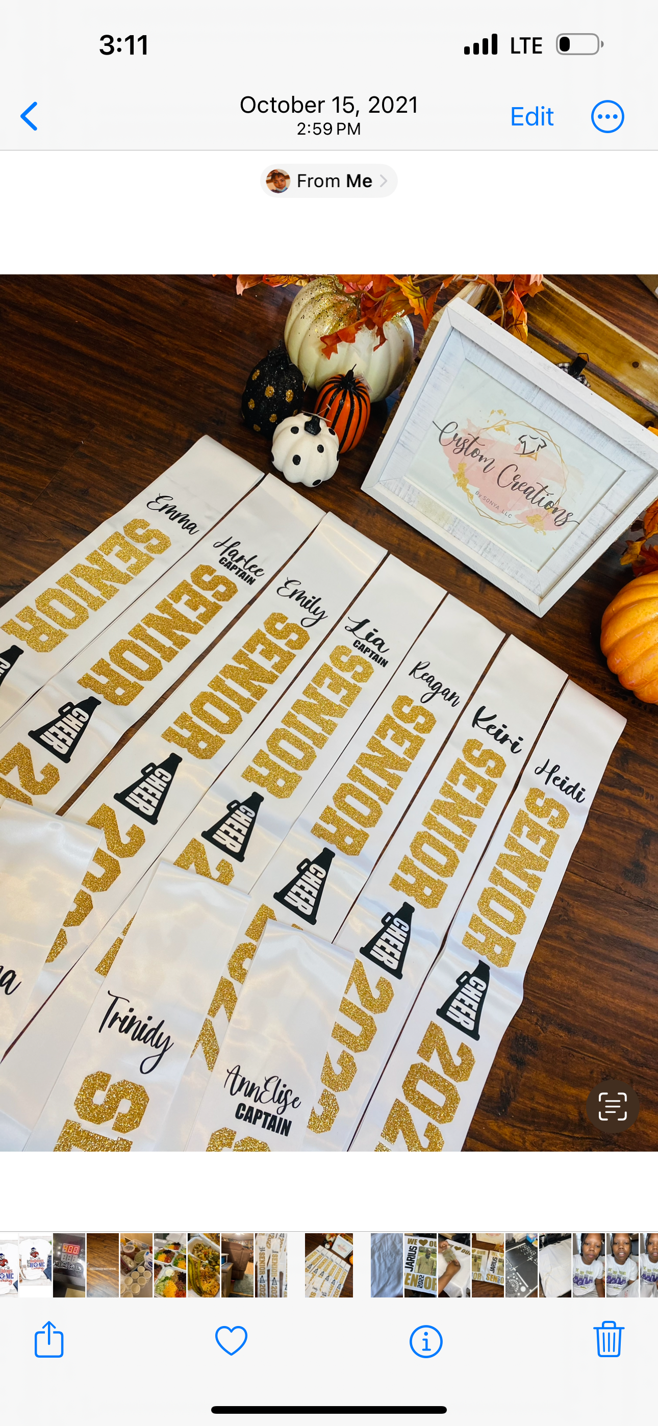 Custom Sashes | Custom Creations by Sonya
