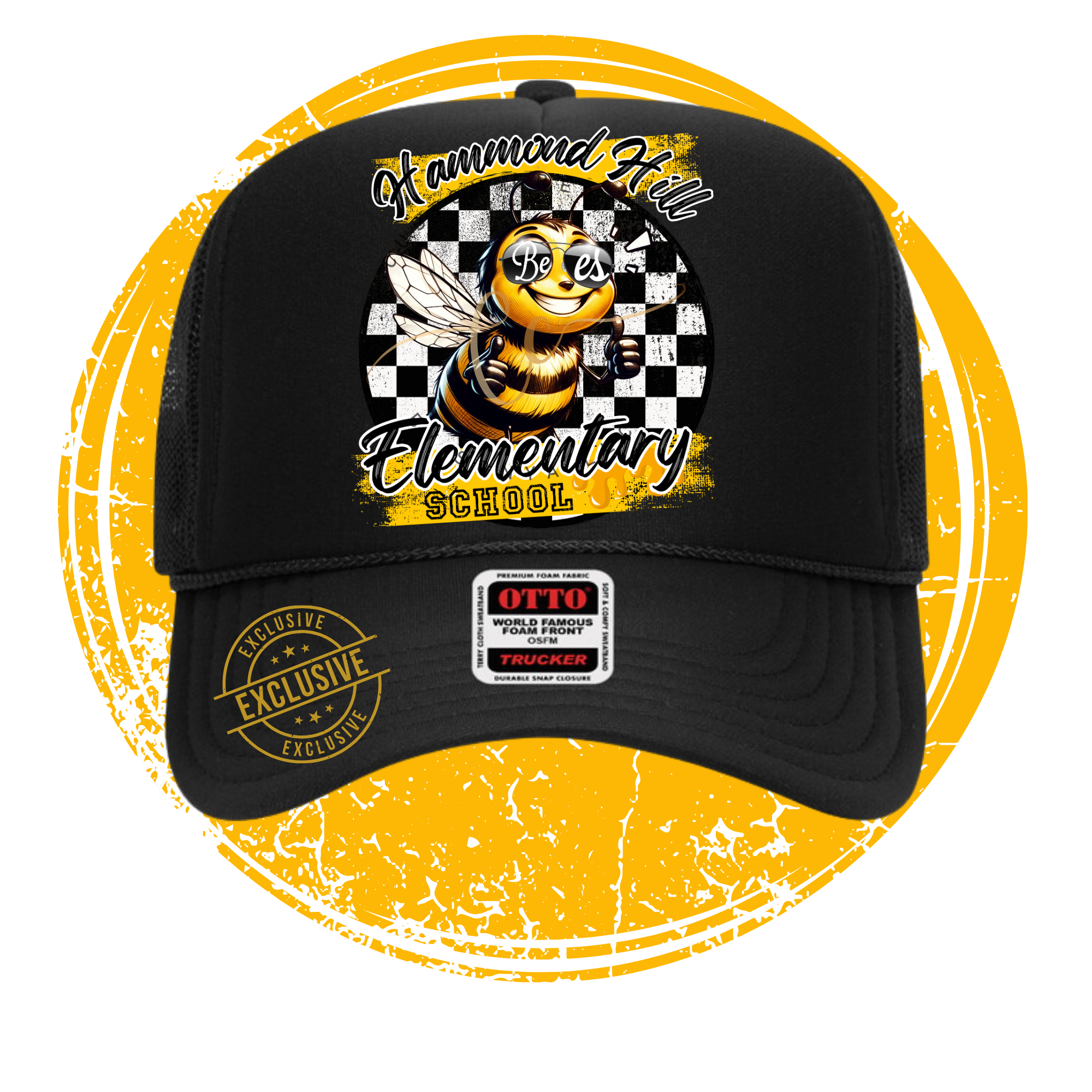Hammond Hill Elementary Bees 2025-2026 Trucker Hat | Custom Creations ...