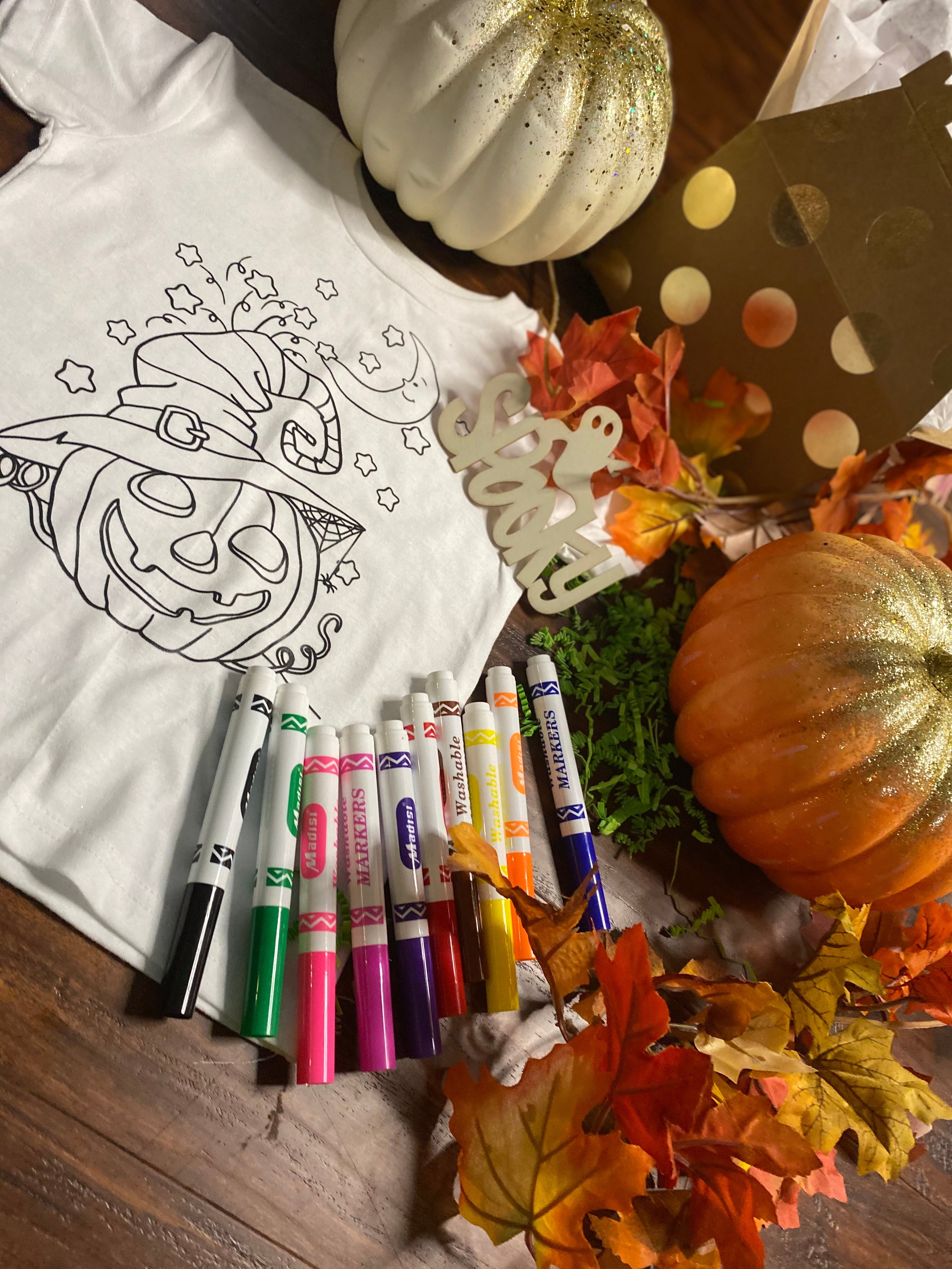 Kids T-Shirt Coloring Kit | Custom Creations by Sonya